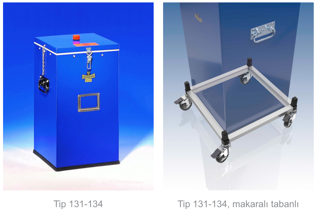 Isotherm Büyük yalıtkan Dewar şişeleri kutu şeklinde, tip 131-134 - KGW Isotherm | Dewar Kapları